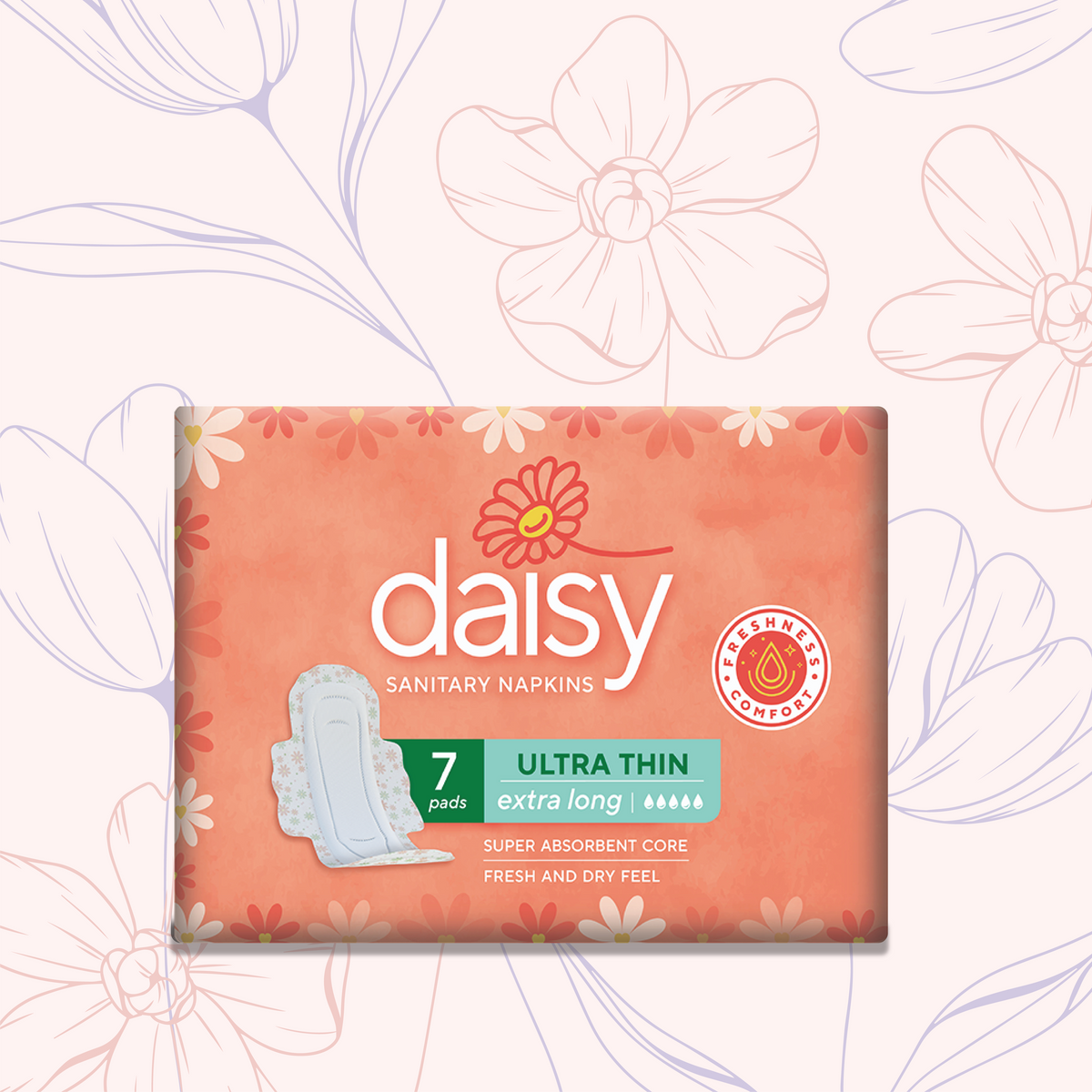 Daisy Ultra Extra Long 7 Pcs – Daisy Pakistan