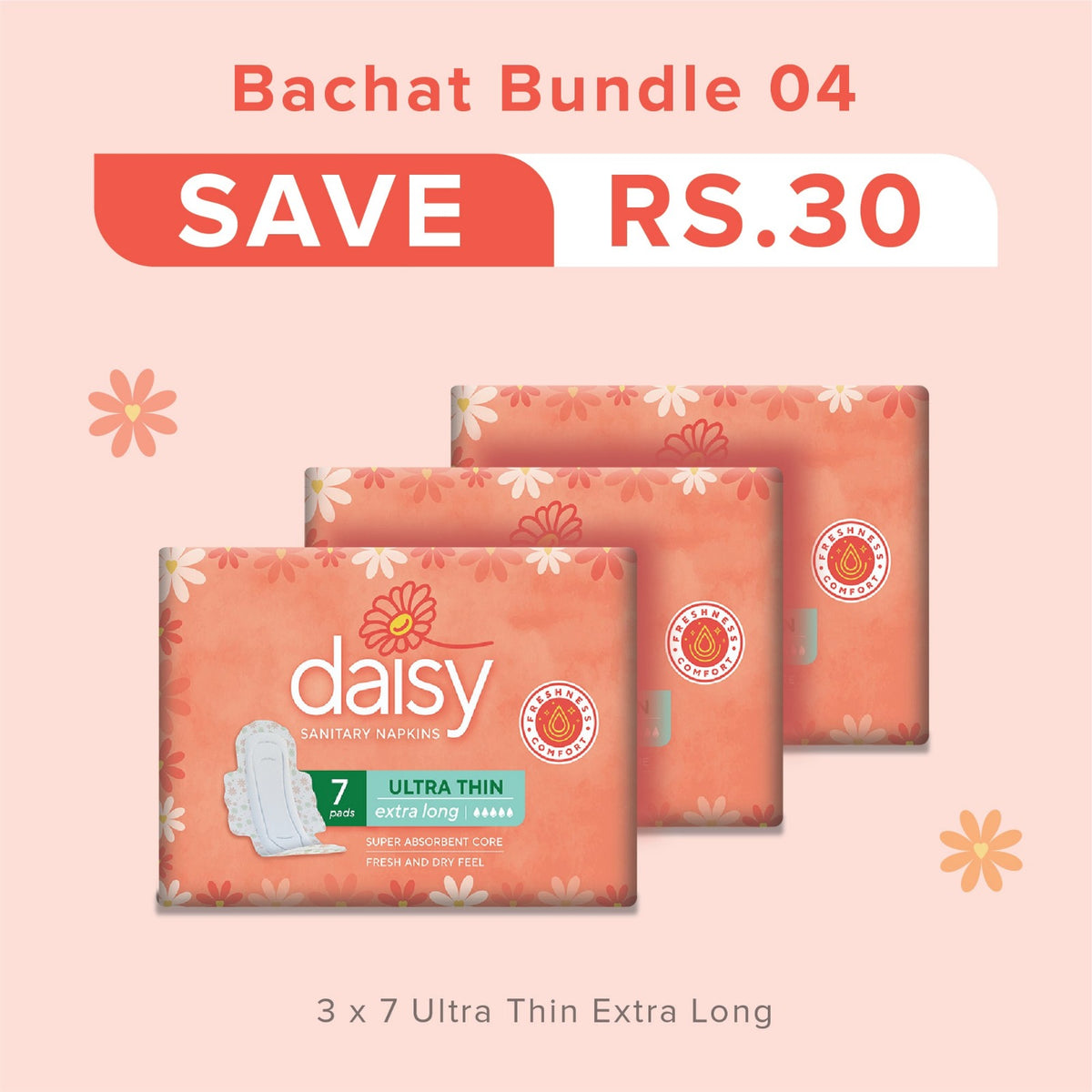 Daisy Trio Bachat Bundle - Ultra Extra Long – Daisy Pakistan